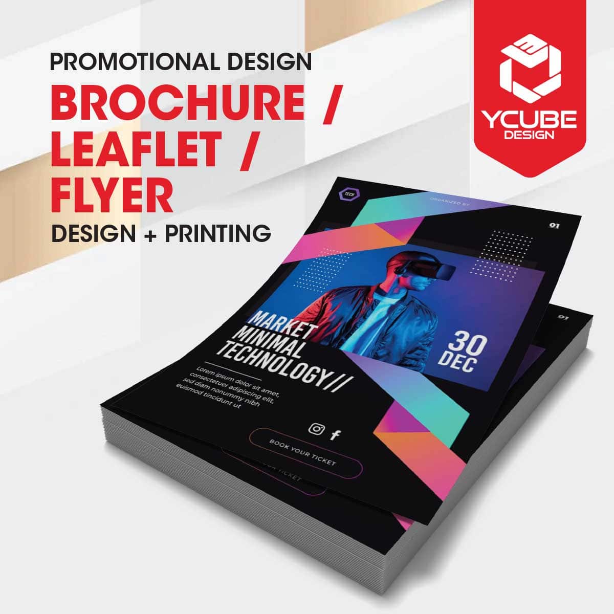 Brochure Flyer Leaflet Poster | Design Printing | JB to SG