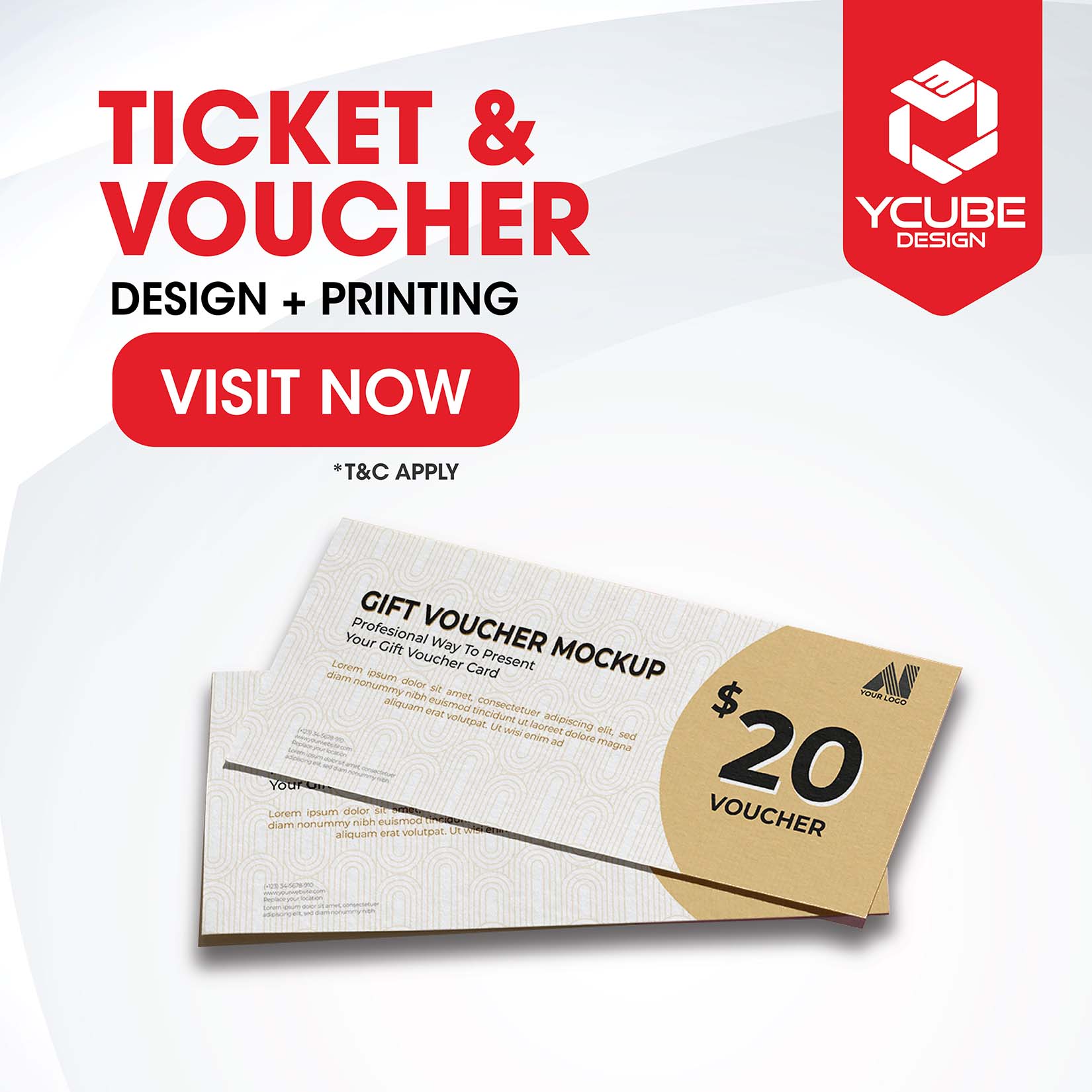 Ticket / Voucher / Coupon | Design Printing | JB to SG