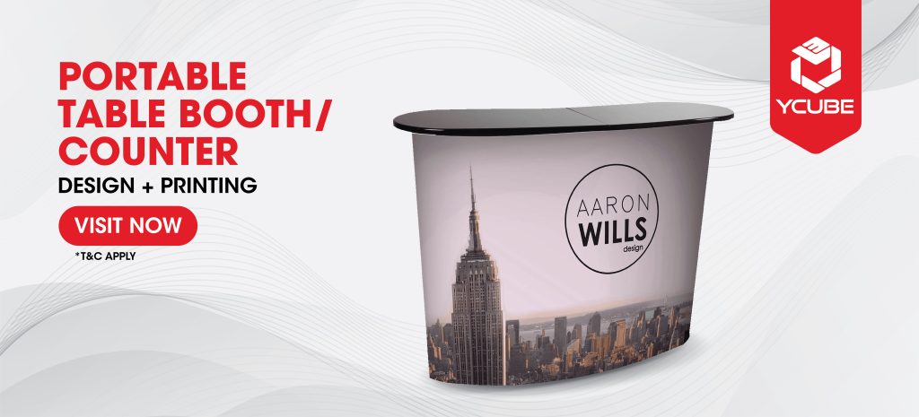 Portable Table Booth / Counter | Design Printing | JB to SG