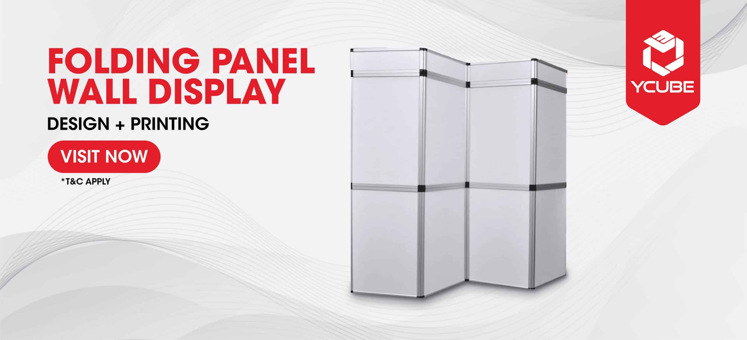 Folding Panel Wall Display | Design Printing | Johor Bahru