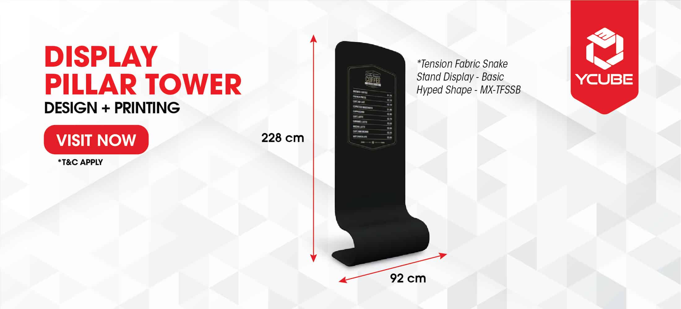 Display Pillar Tower | Design Printing | Johor Bahru