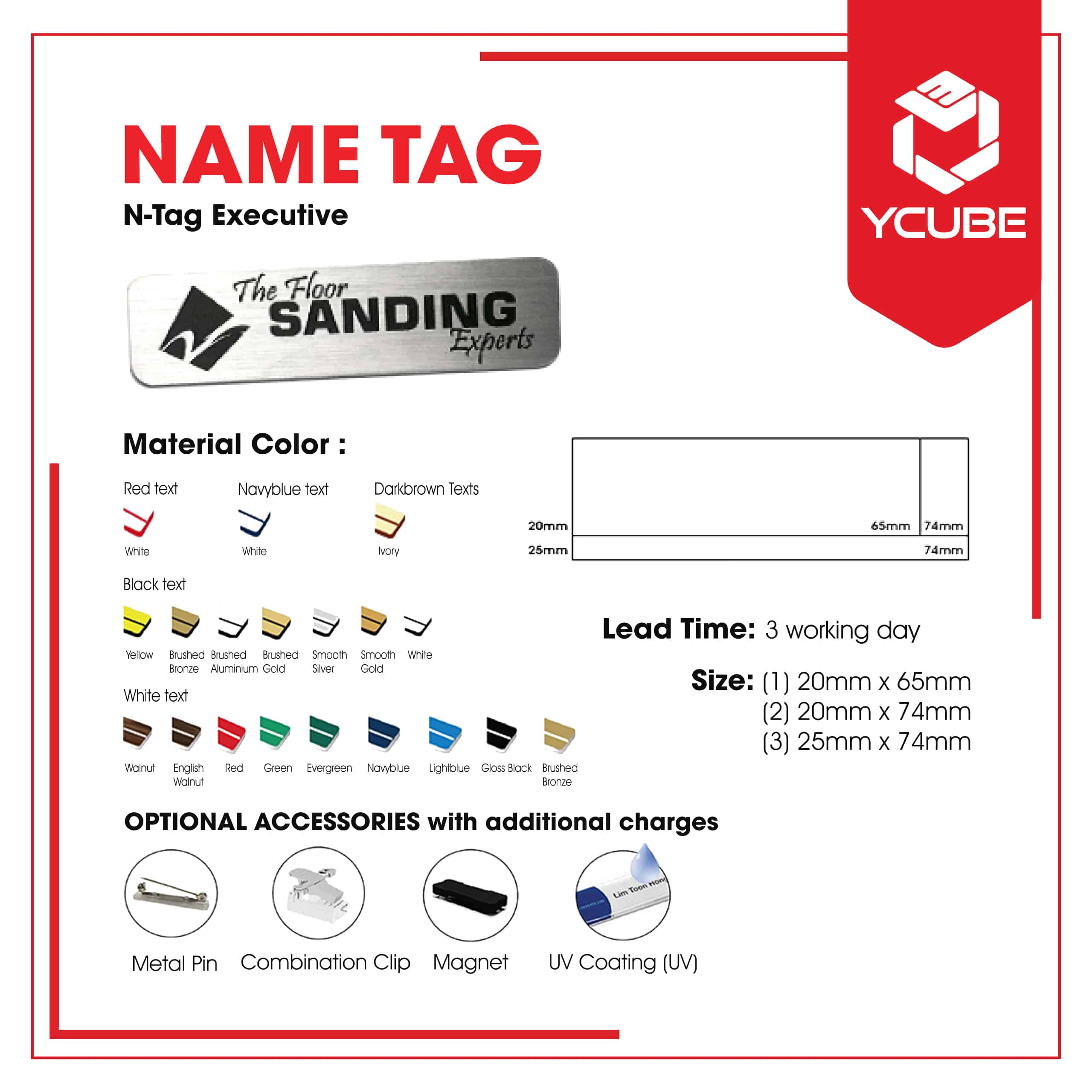 Name Tag | Design Printing | JB to SG