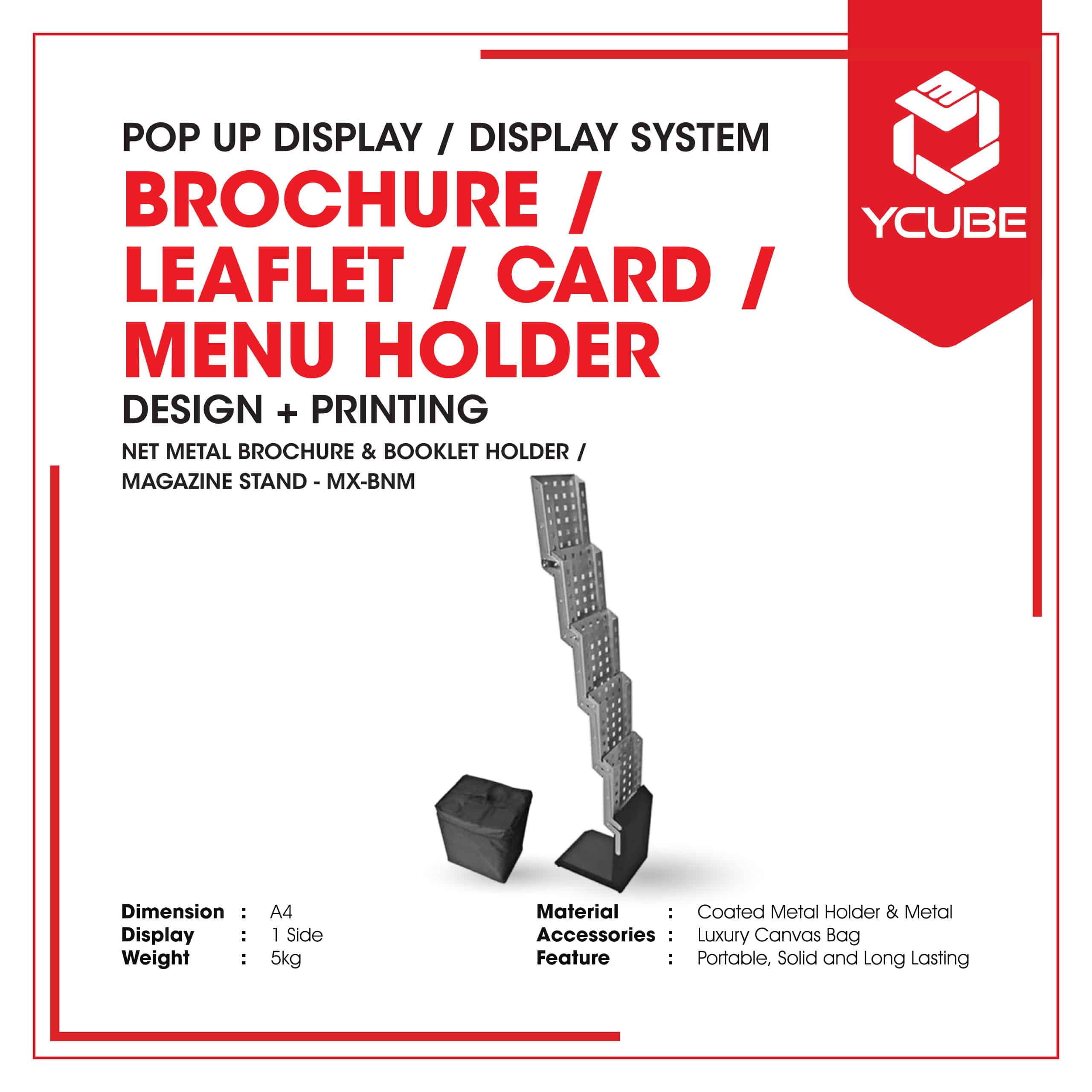 Brochure Leaflet Card Menu Holder | Design Printing | Johor Bahru